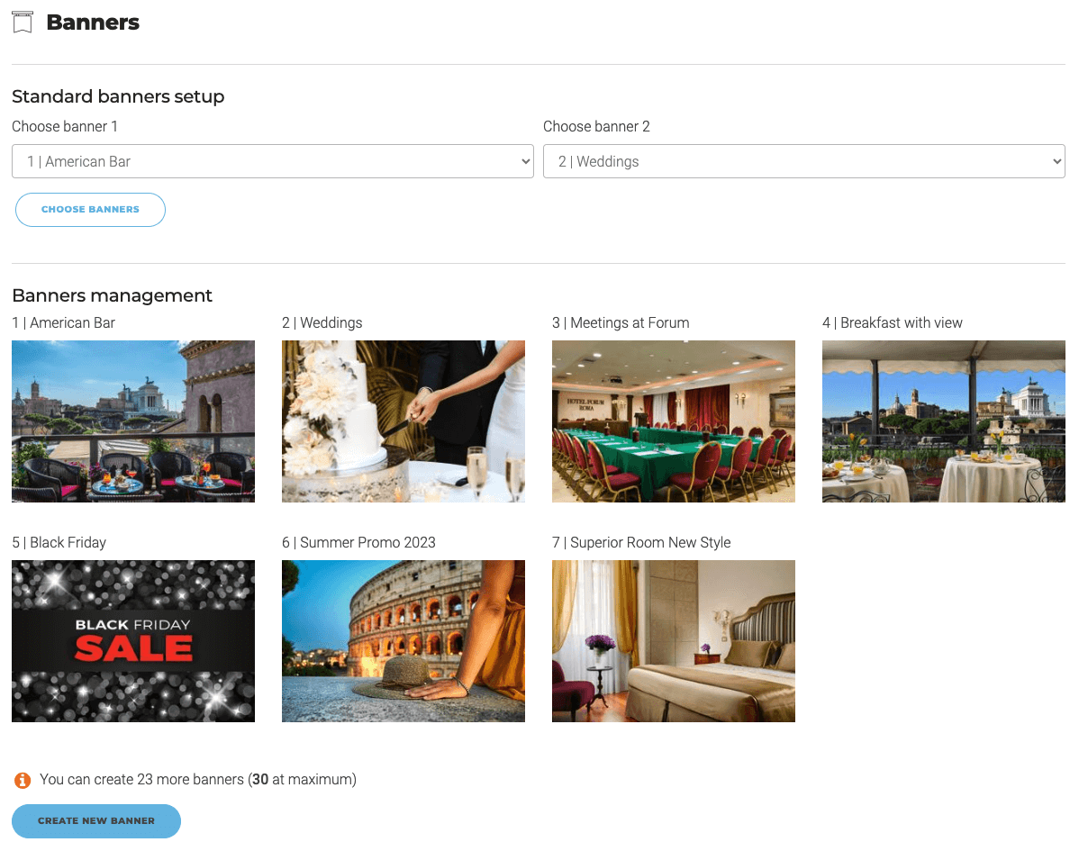 ¿Cómo puedo crear un nuevo banner?