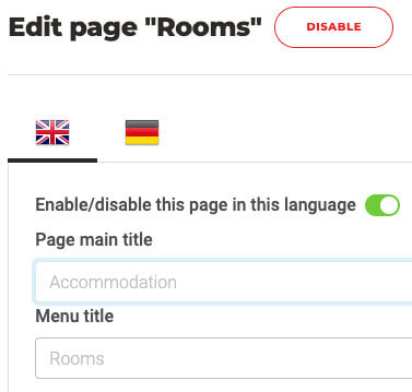 Manage Rooms & Landing Pages